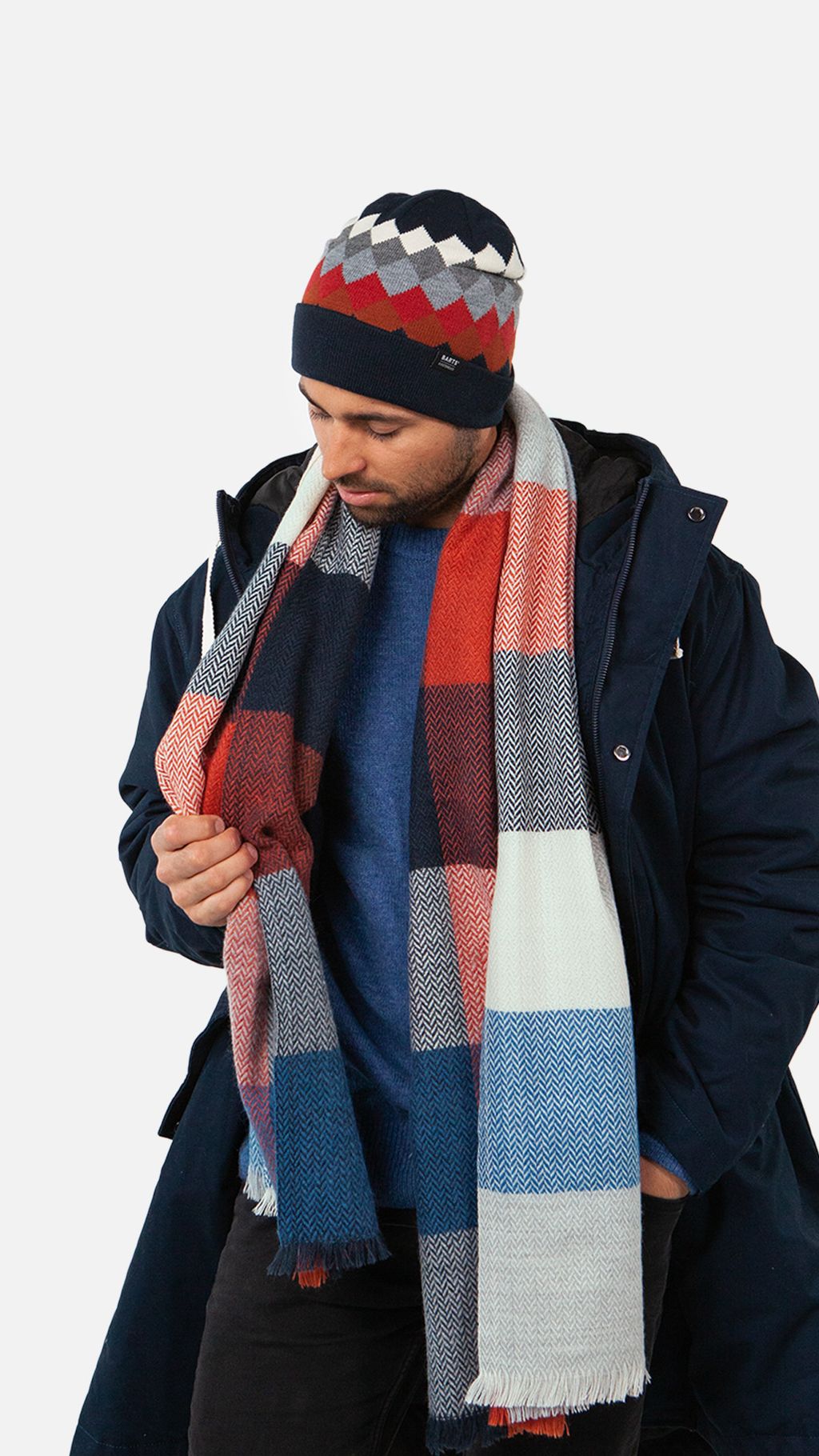 BARTS Vaguer Scarf navy - Order now at BARTS