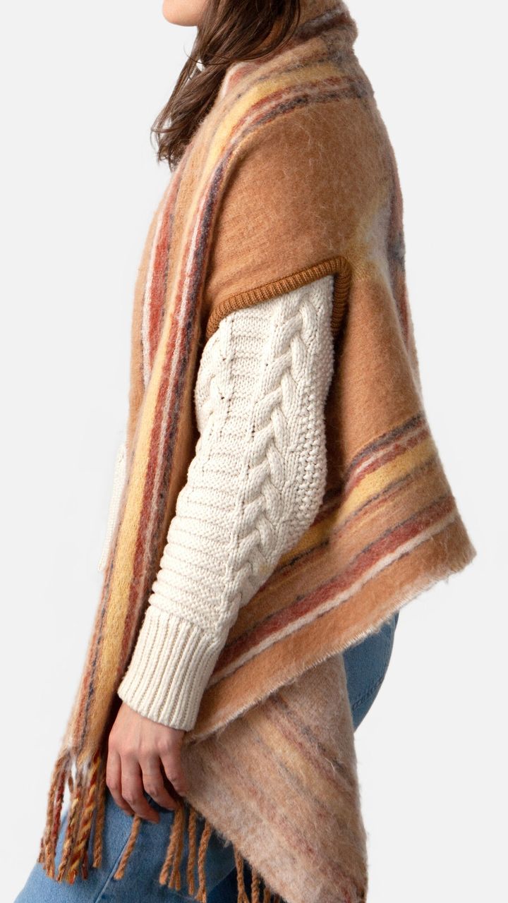 BARTS Ellin Poncho walnut - Order now at BARTS